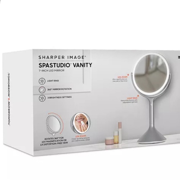 Sharper Image | Other | Sharper Image Spa Studio Vanity Mirror | Poshmark